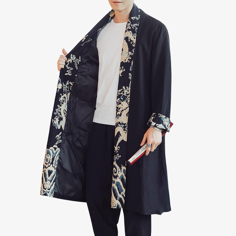 Kuroi Kimono Jacket: The Pinnacle of Sophistication & Comfort – Kyoto Soul