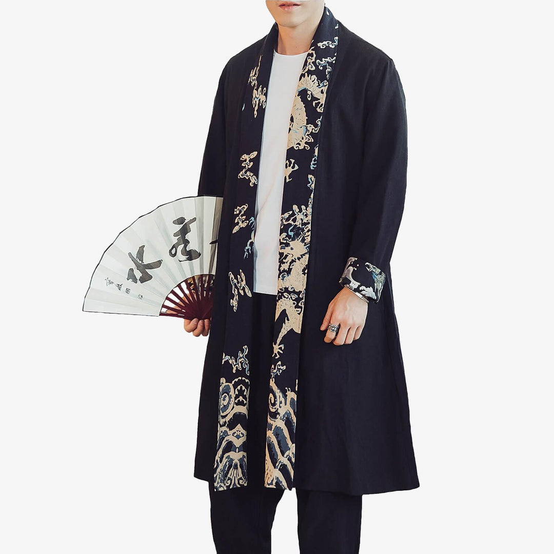 Kuroi Kimono Jacket: The Pinnacle of Sophistication & Comfort – Kyoto Soul