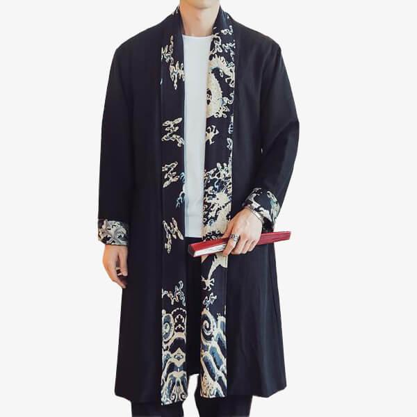 Kuroi Kimono Jacket: The Pinnacle of Sophistication & Comfort – Kyoto Soul